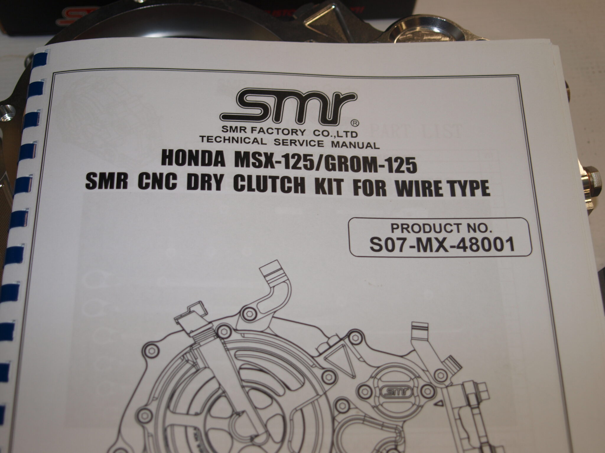 SMR CNC 6 Disk Dry Clutch Kit Version For Monkey125/MSX125/Grom125 ...